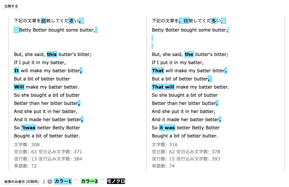 テキスト比較ならdifff（デュフフ）｜論文や修正チェックで差分表示！ | どうこれ